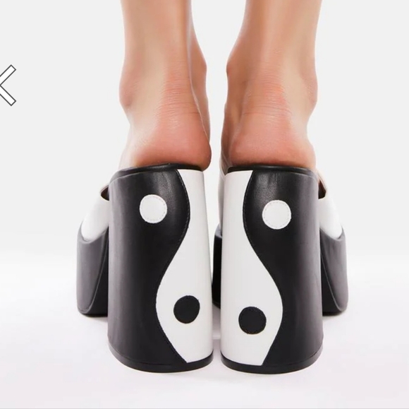 Dolls Kill | Shoes | Dolls Kill Daisy Street Mono Yin Yang Platform ...